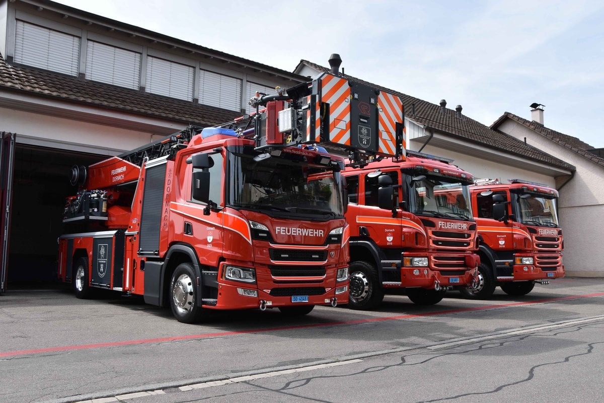 Einheitliche Scania-Flotte für die Feuerwehr Dornach - TIR transNews