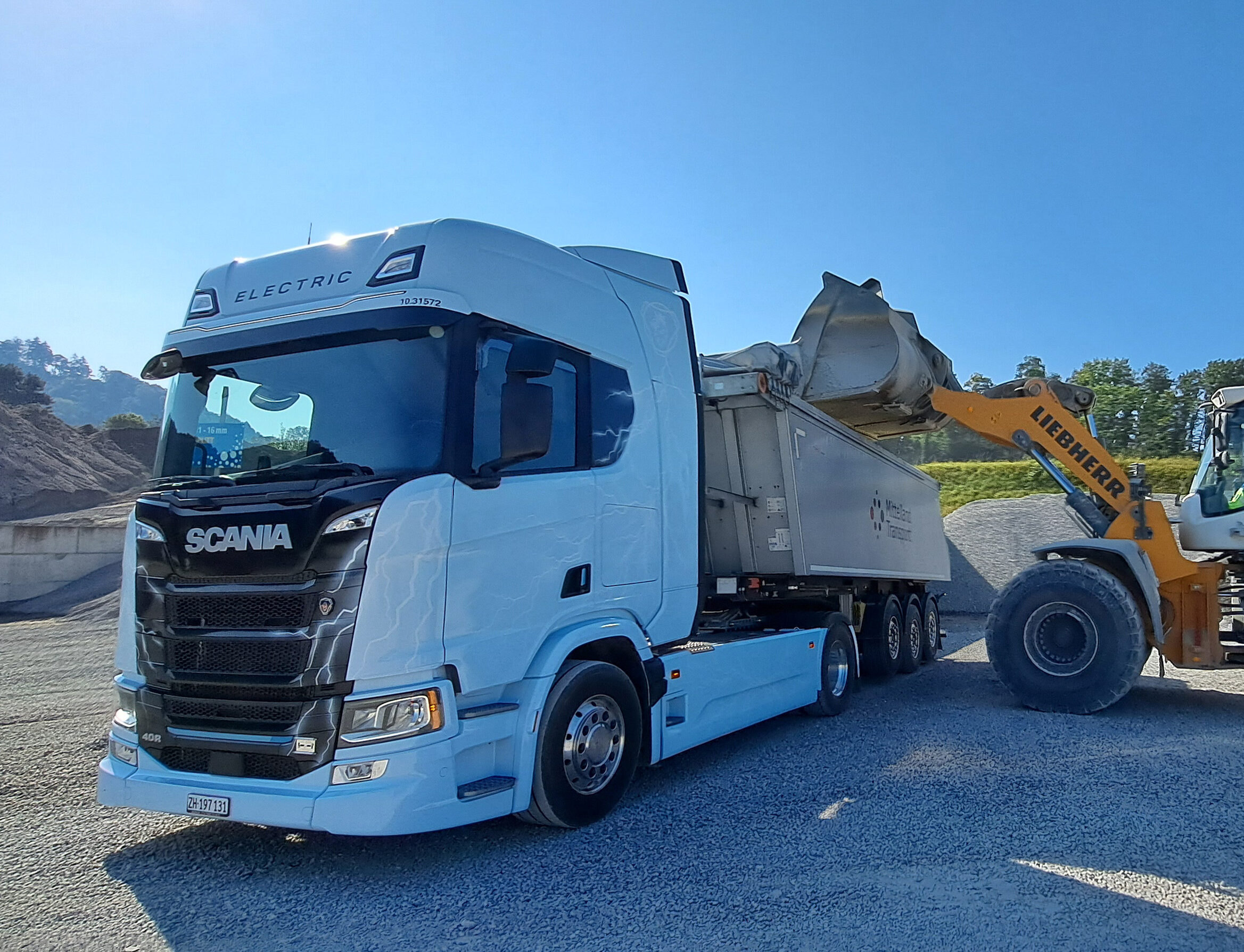 MLT prüfte nachhaltigen Baustofftransport mit Scania BEV - TIR transNews
