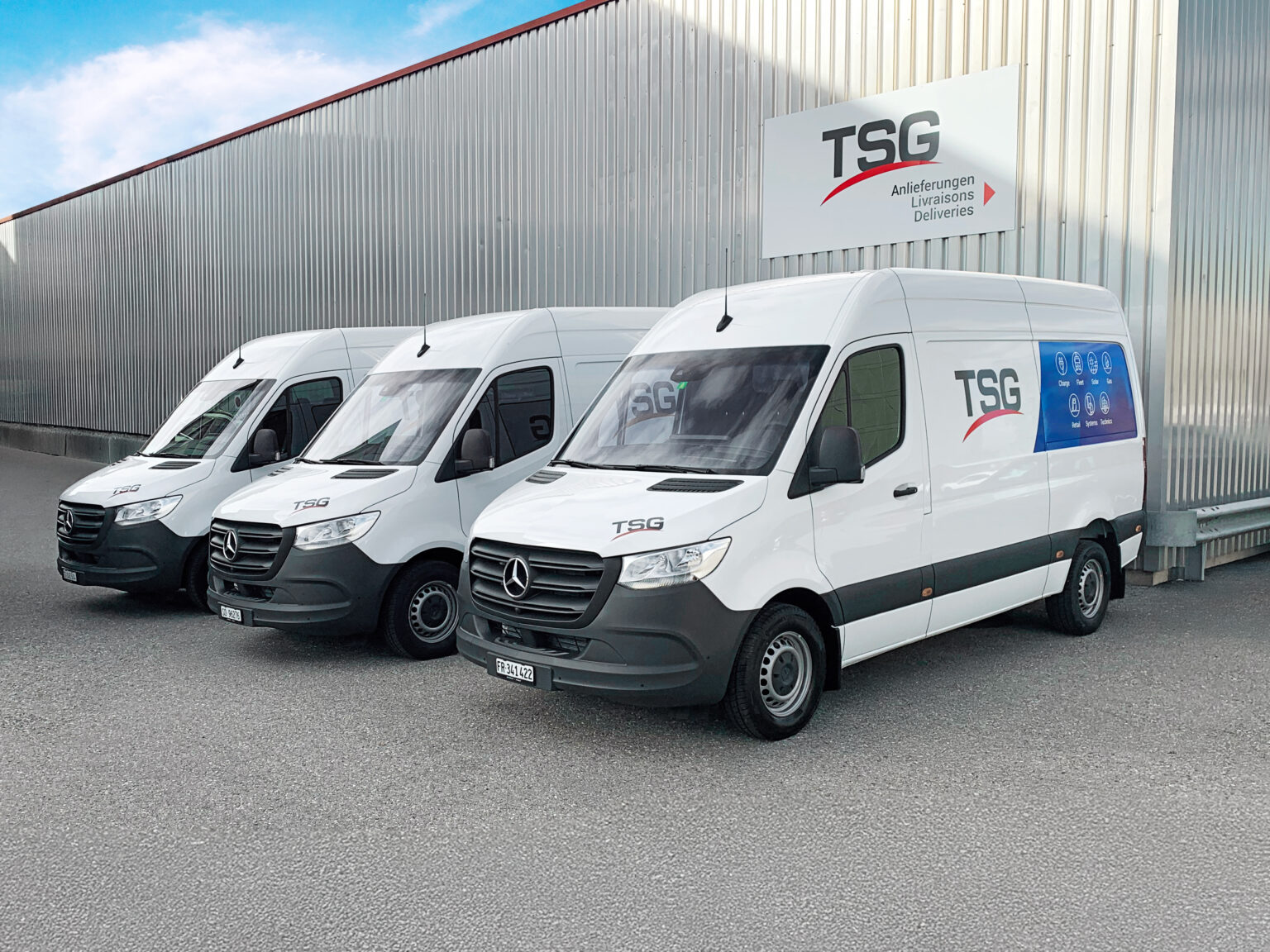 Sechs Mercedes Sprinter für TSG Switzerland SA - TIR transNews